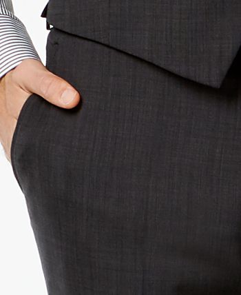 Bar III Dark Charcoal Slim-Fit Pants - Macy's