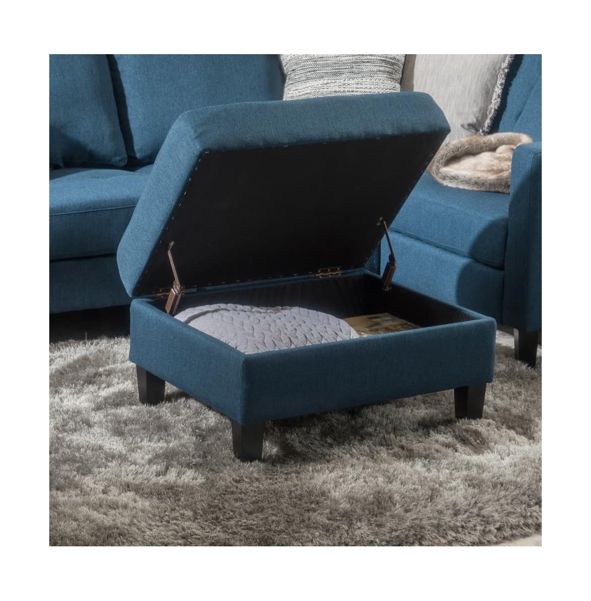 Click here for Tufted Storage Ottoman with Waffle Stitching  Upho... prices