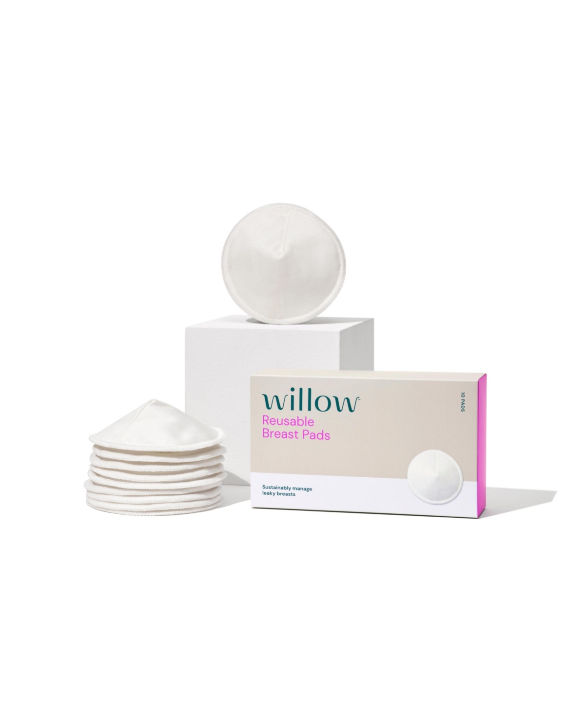 Click here for Willow Reusable Nursing Pads - White prices