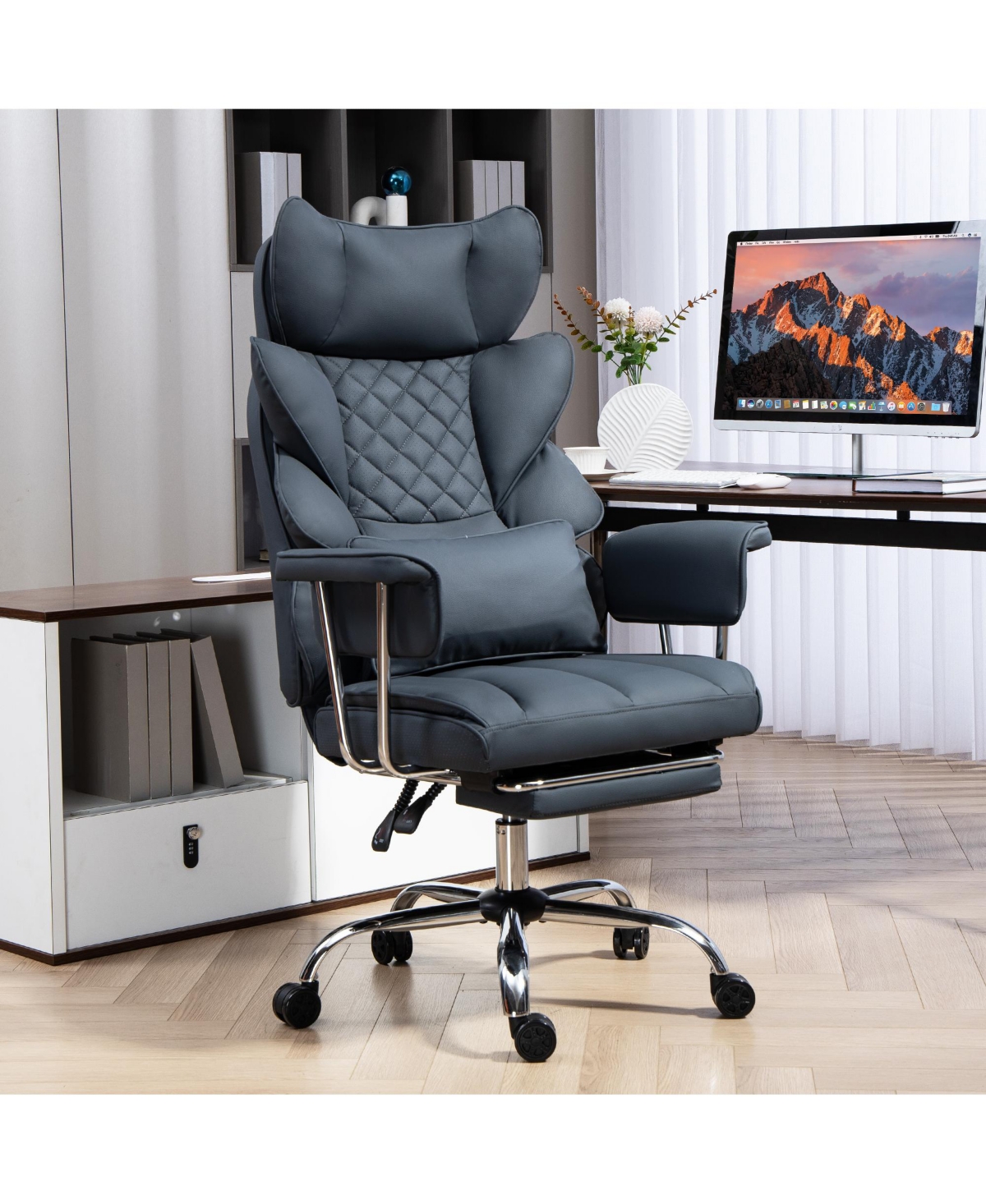 Click here for Dyhome Faux Leather Gaming Chair  Ergonomic High-B... prices