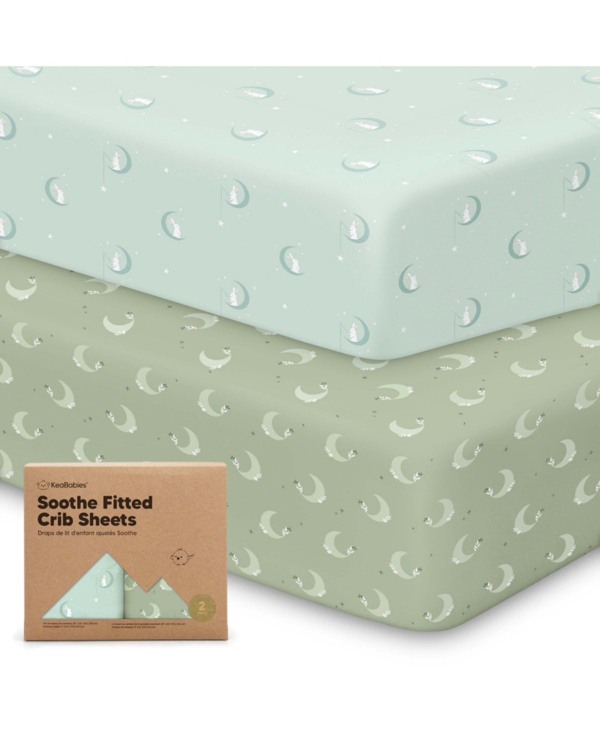 Click here for KeaBabies 2pk Soothe Fitted Crib Sheets Neutral  B... prices