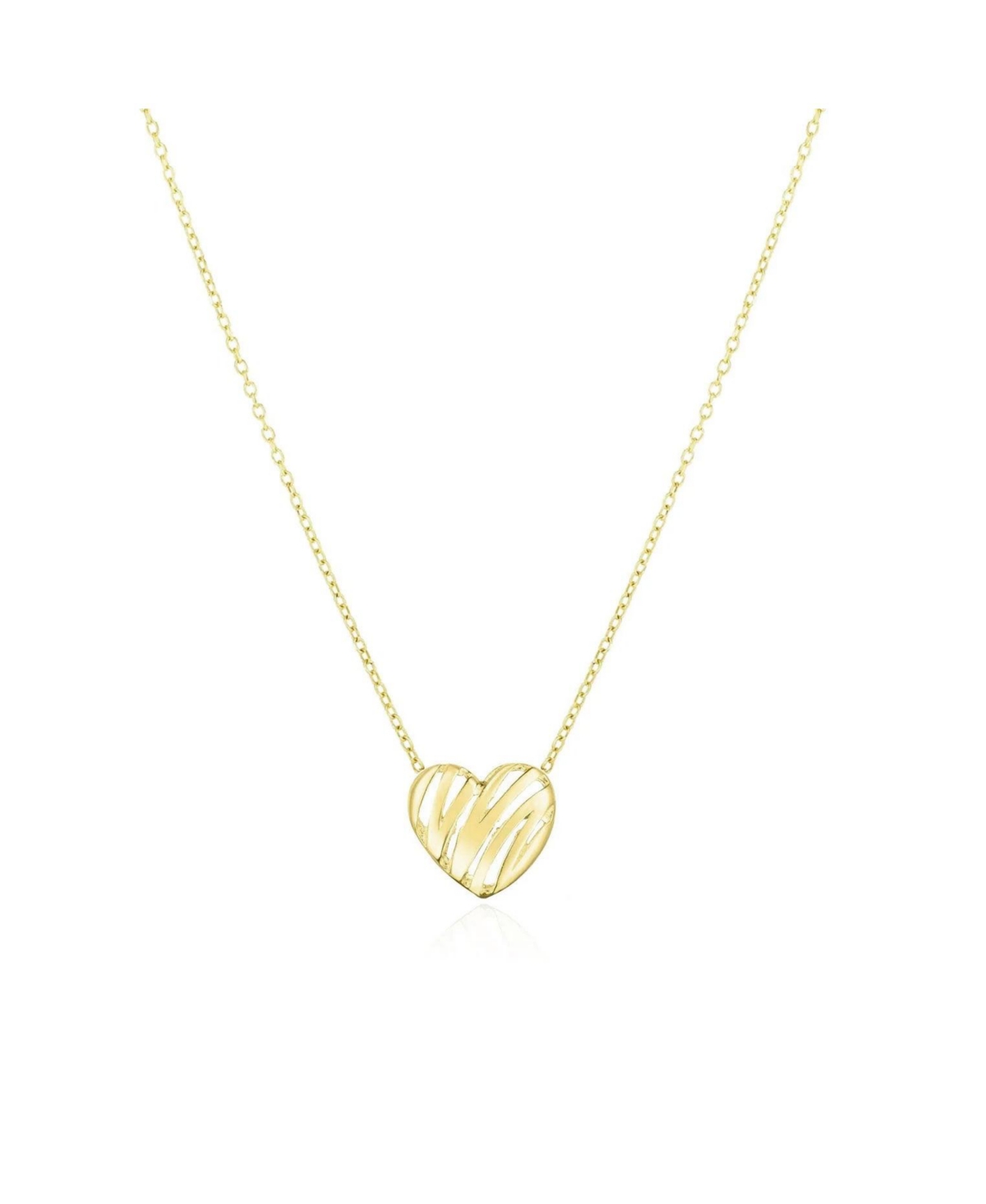 Click here for The Lovery Scribble Heart Necklace 14K Yellow Gold... prices