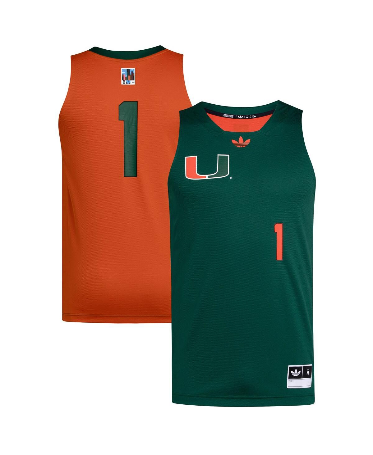 Click here for Adidas Mens 1 Green/Orange Miami Hurricanes Black... prices