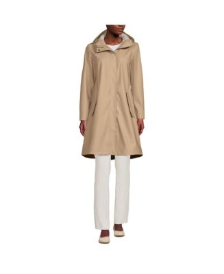 Lands' End Women's Squall Waterproof Rain Slicker Coat - Macy's