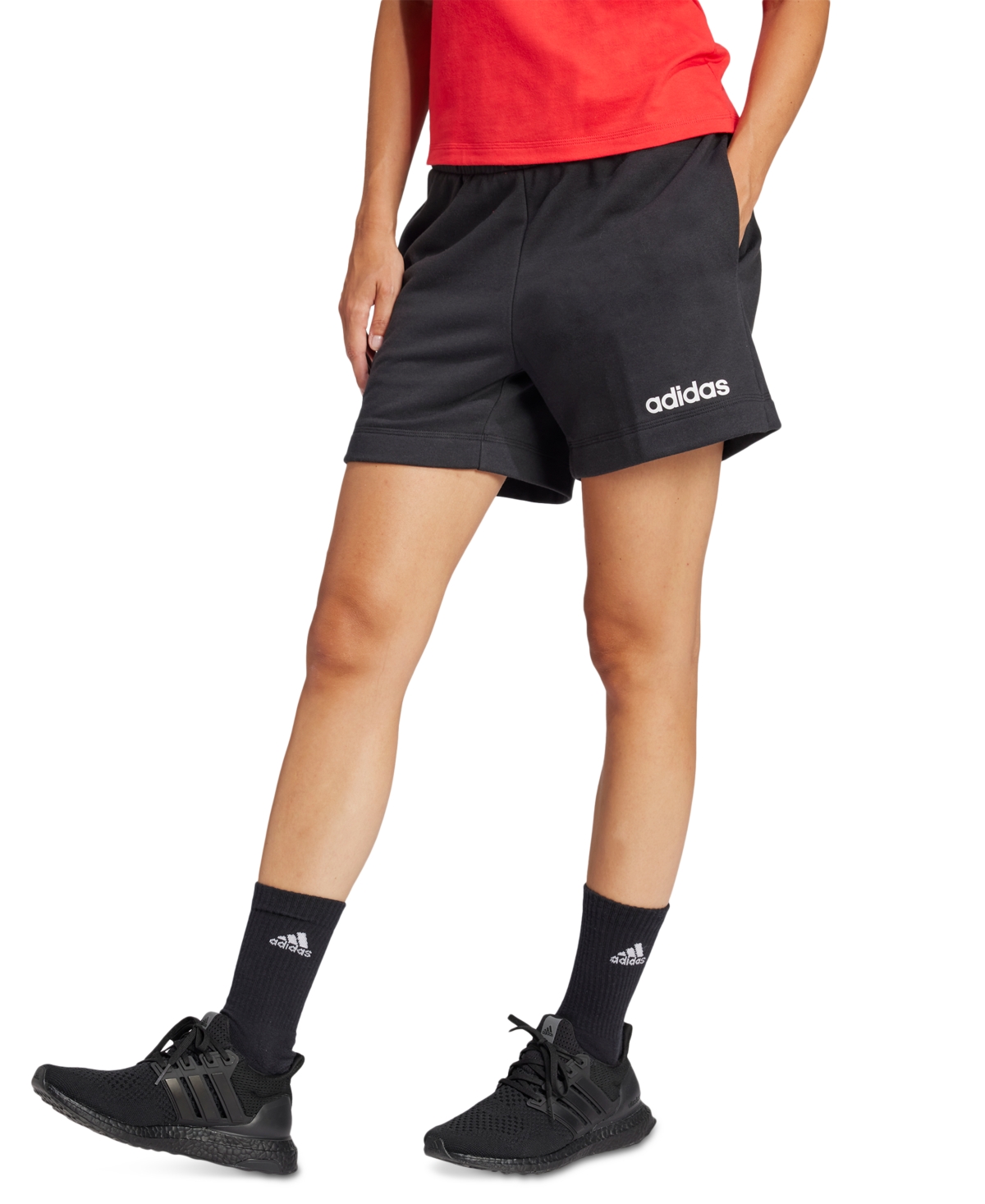 Click here for adidas Womens Essentials French Terry Pull-On Shor... prices