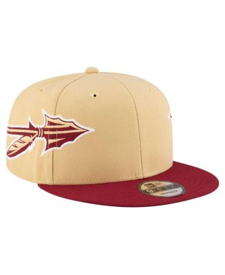 New Era Men's Gold Florida State Seminoles Helmet 9FIFTY Snapback Hat ...
