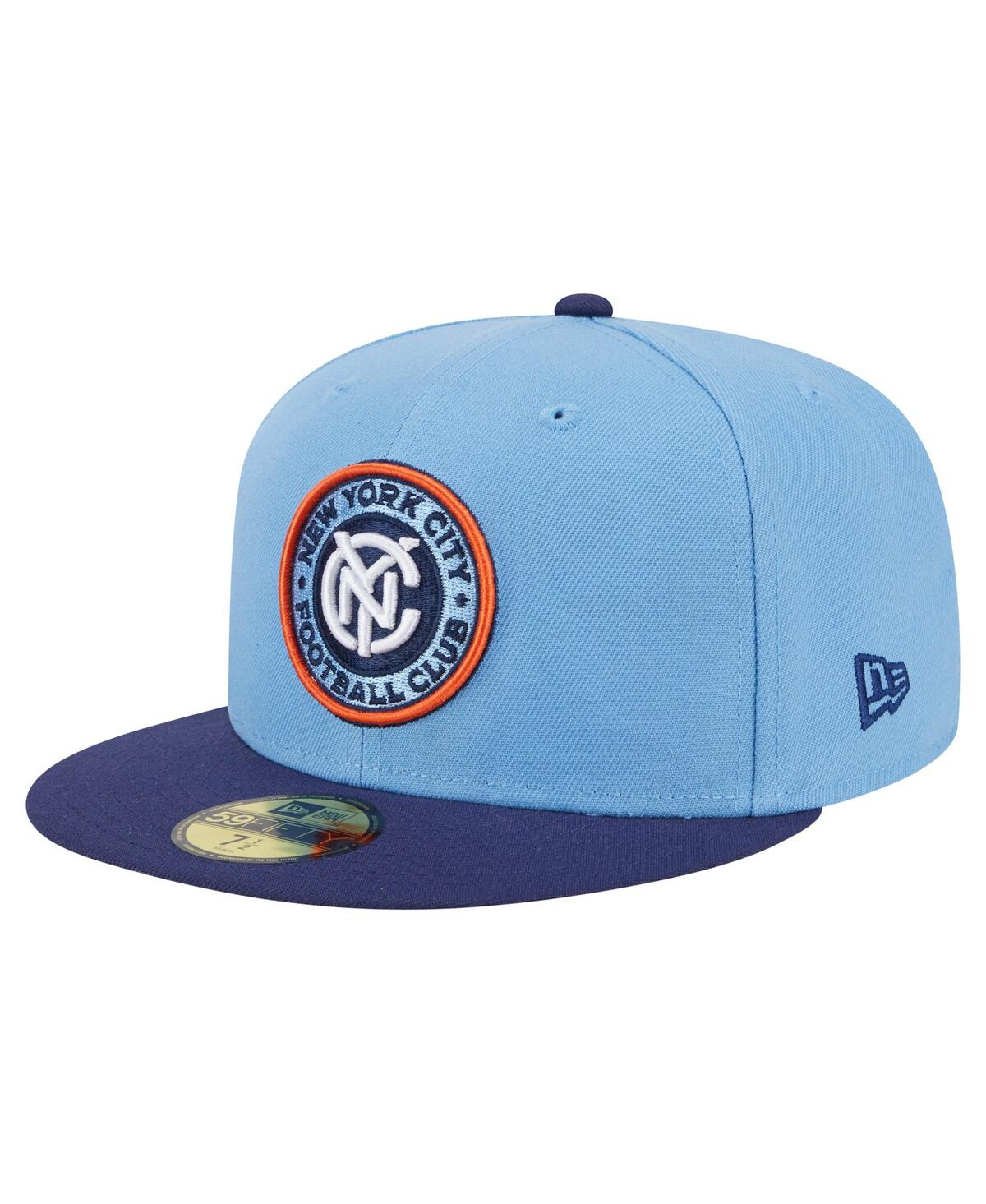 New Era Men's Blue New York City Fc 2025 Kickoff 59fifty Fitted Hat ...