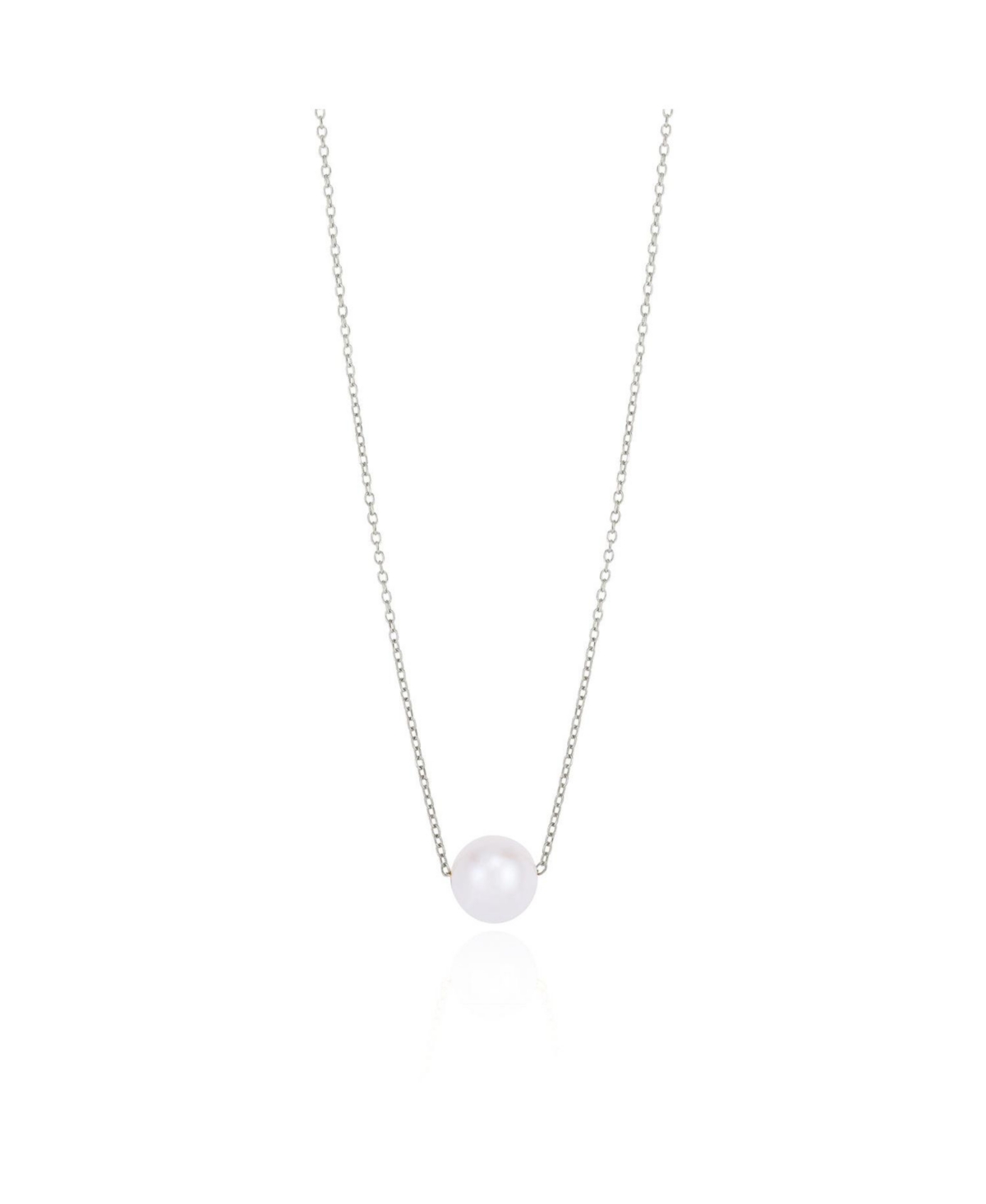 Click here for The Lovery Single Pearl Necklace White Gold - Whit... prices