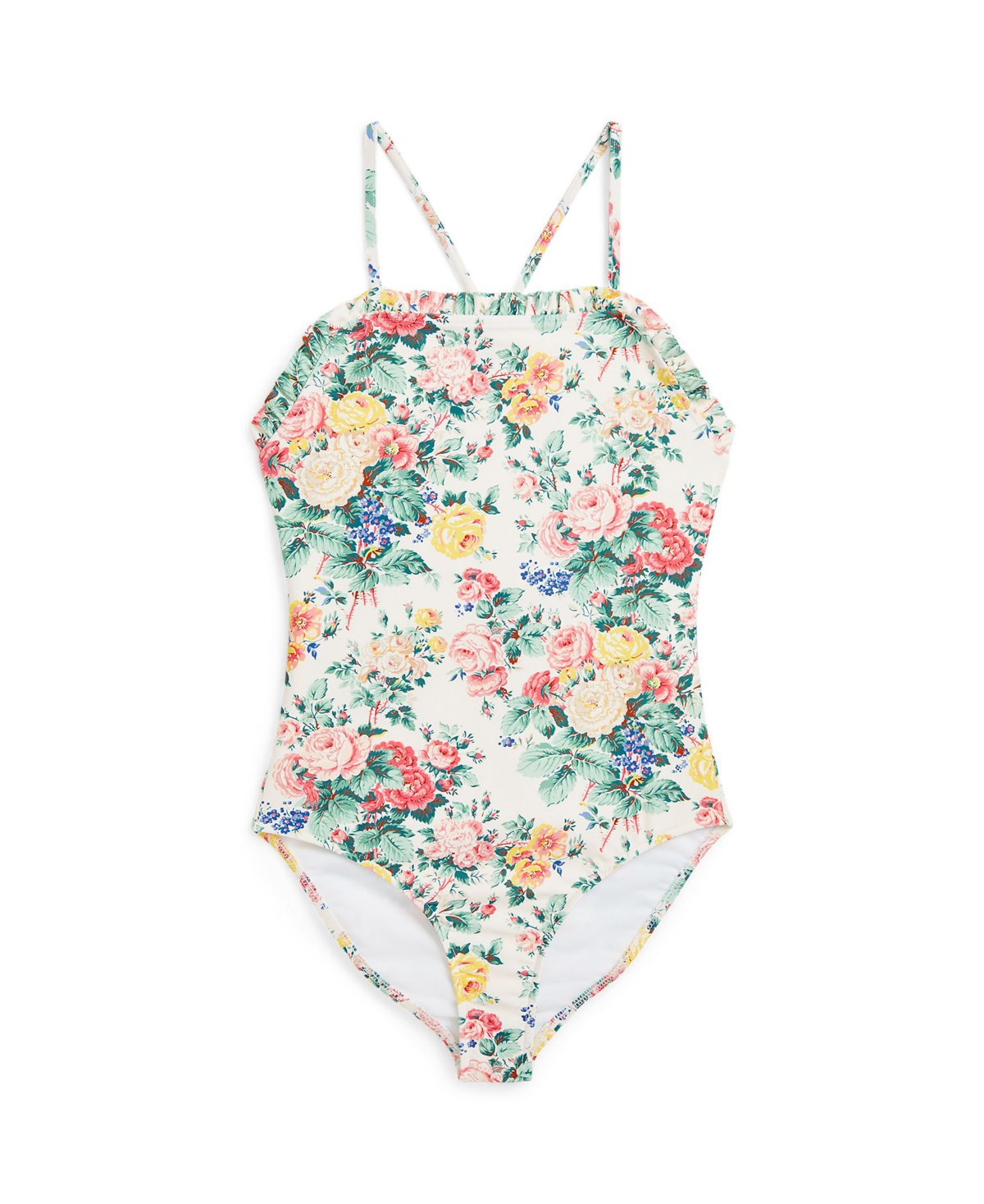 Click here for Polo Ralph Lauren Big Girls Floral Ruffled One-Pie... prices