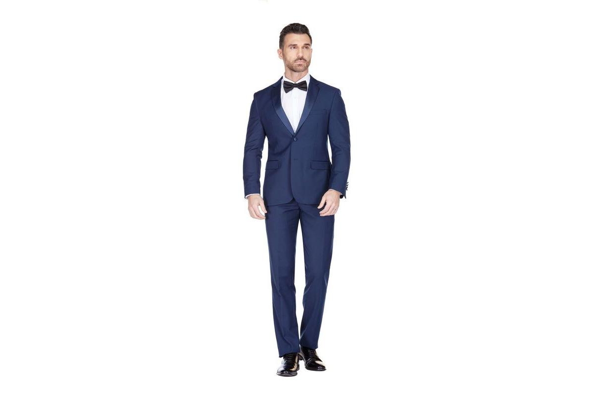 Click here for Gino Vitale Mens 2-Piece Notch Lapel Tuxedo - Navy prices