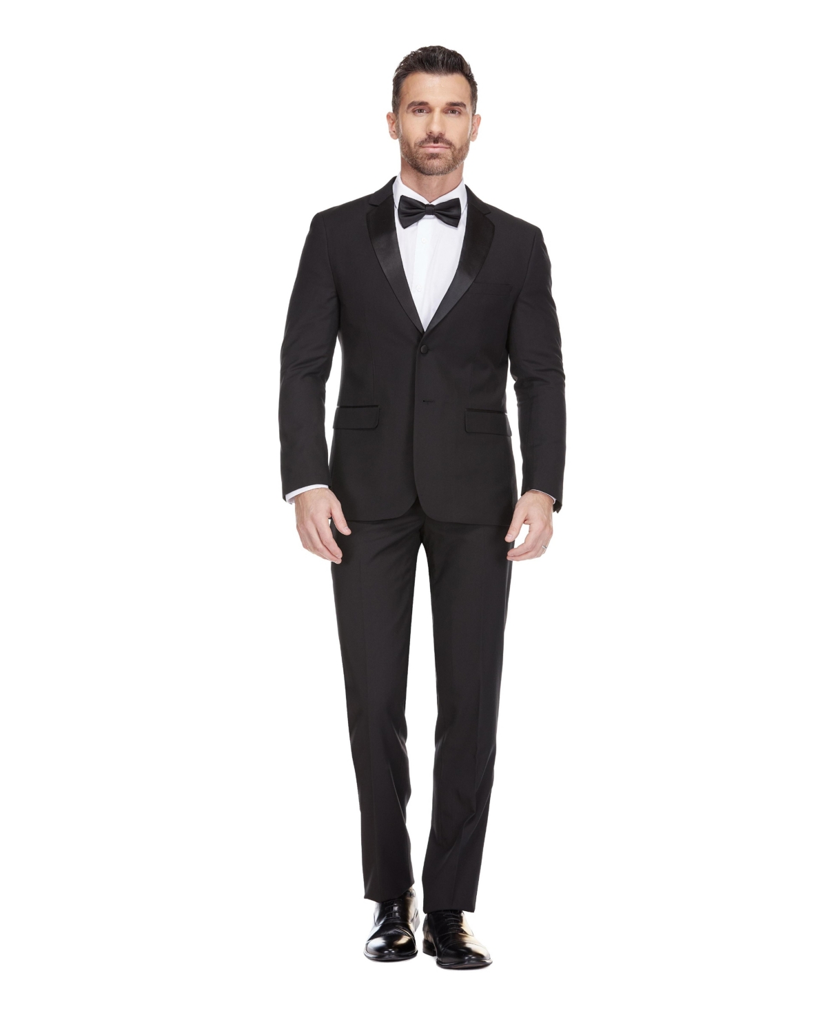 Click here for Gino Vitale Mens 2-Piece Notch Lapel Tuxedo - Blac... prices