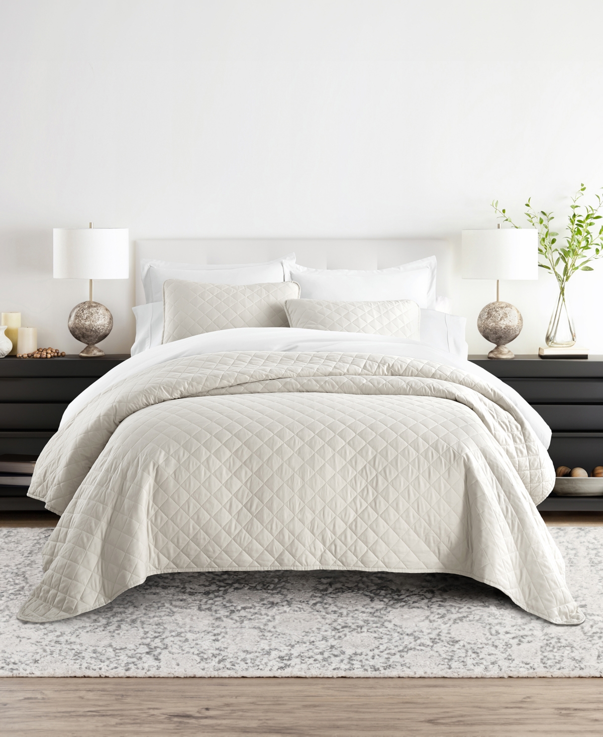 Click here for ienjoy Home Diamond Stitch 3-Pc. Lightweight Quilt... prices