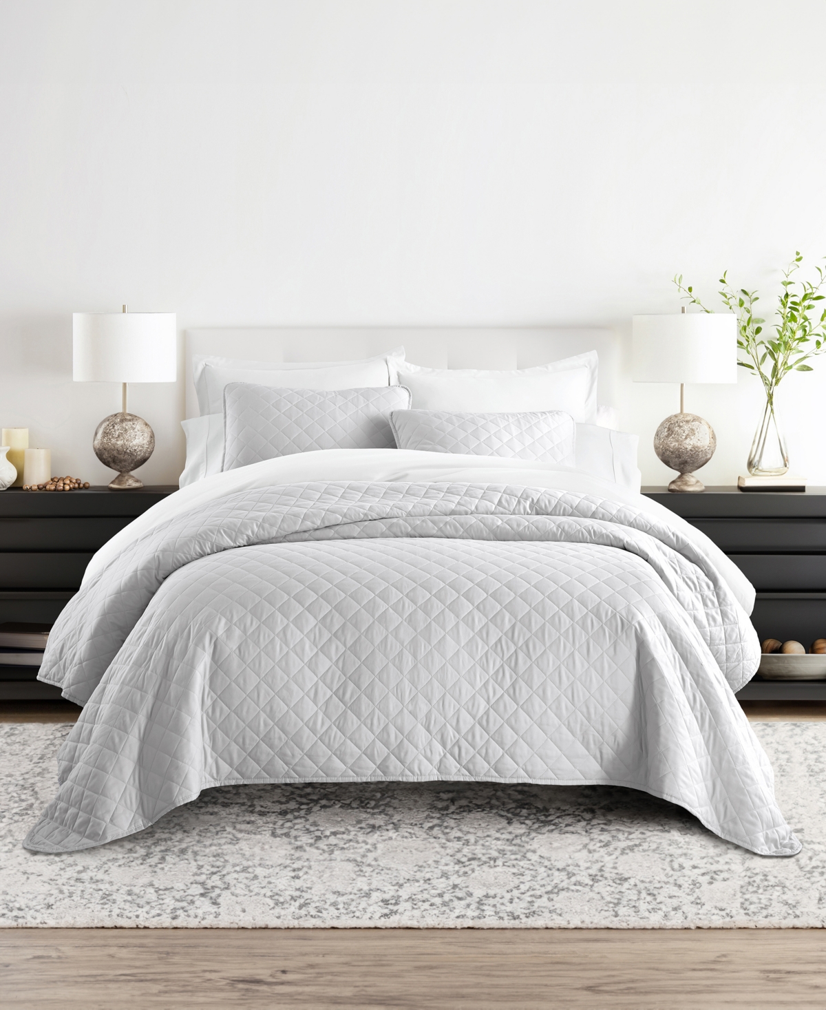 Click here for ienjoy Home Diamond Stitch 3-Pc. Lightweight Quilt... prices