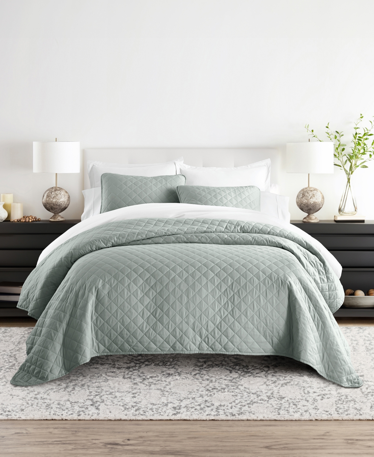 Click here for ienjoy Home Diamond Stitch 3-Pc. Lightweight Quilt... prices
