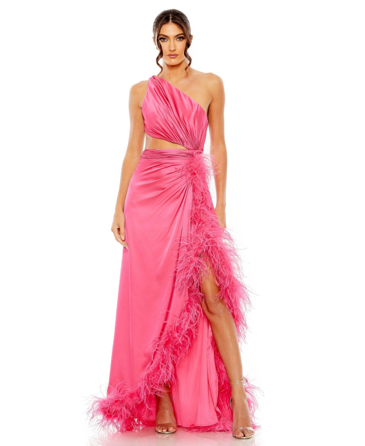 Click here for Mac Duggal Womens One Shoulder Key Hold Detail Wit... prices
