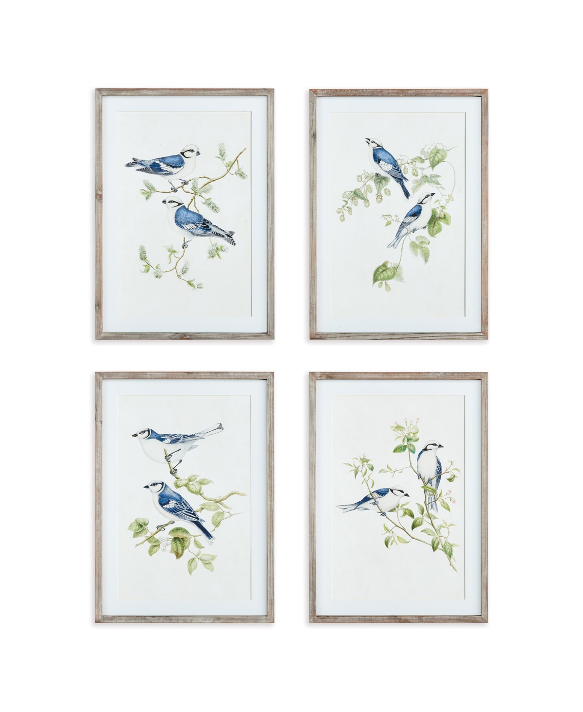Click here for Blue Birds Prints Set of 4 - Blue prices