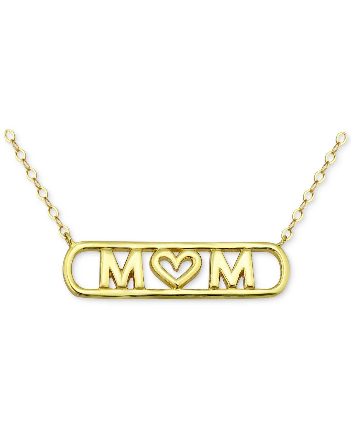 Click here for Giani Bernini Mom Heart Pendant Necklace in 18k Go... prices