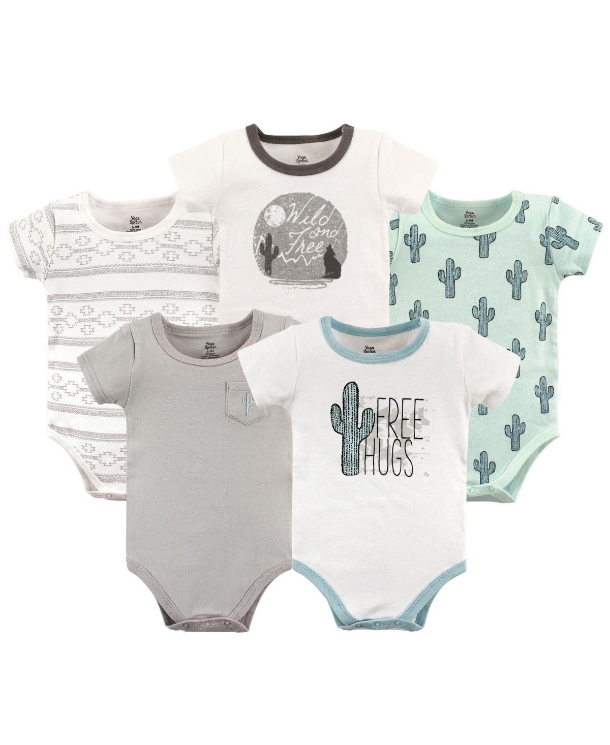 Click here for Yoga Sprout Baby Boys Soft Cotton Bodysuit - Free... prices