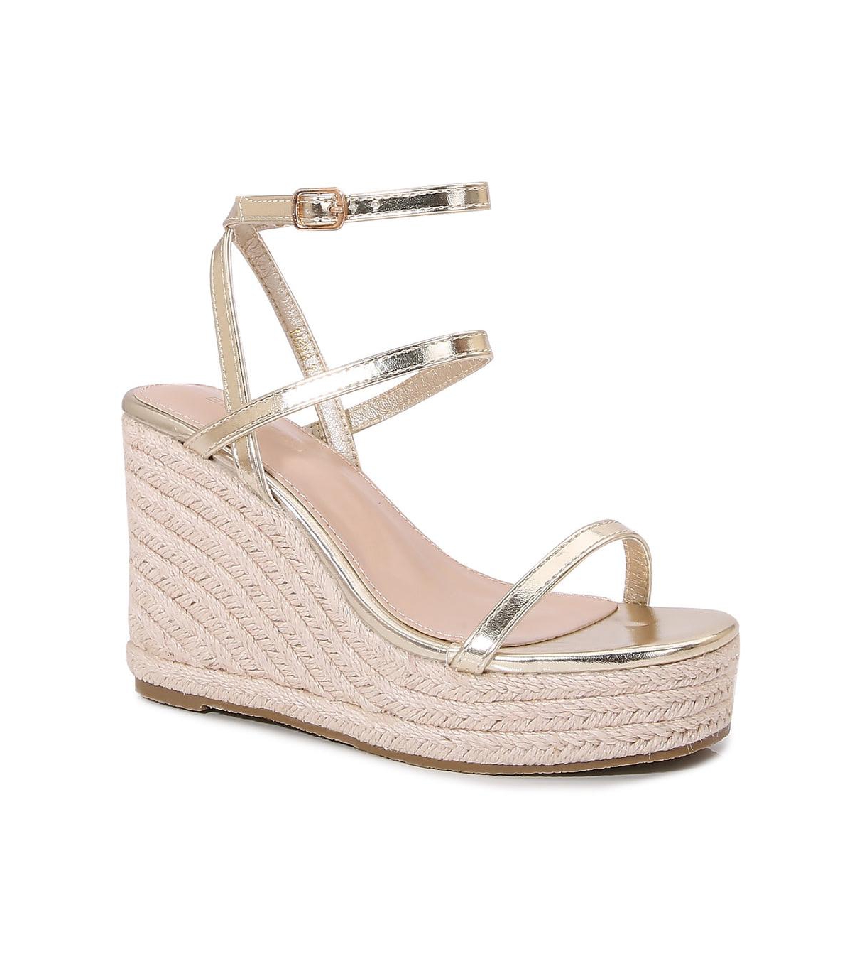 Click here for Rosie Espadrille Wedge Sandal - Gold prices