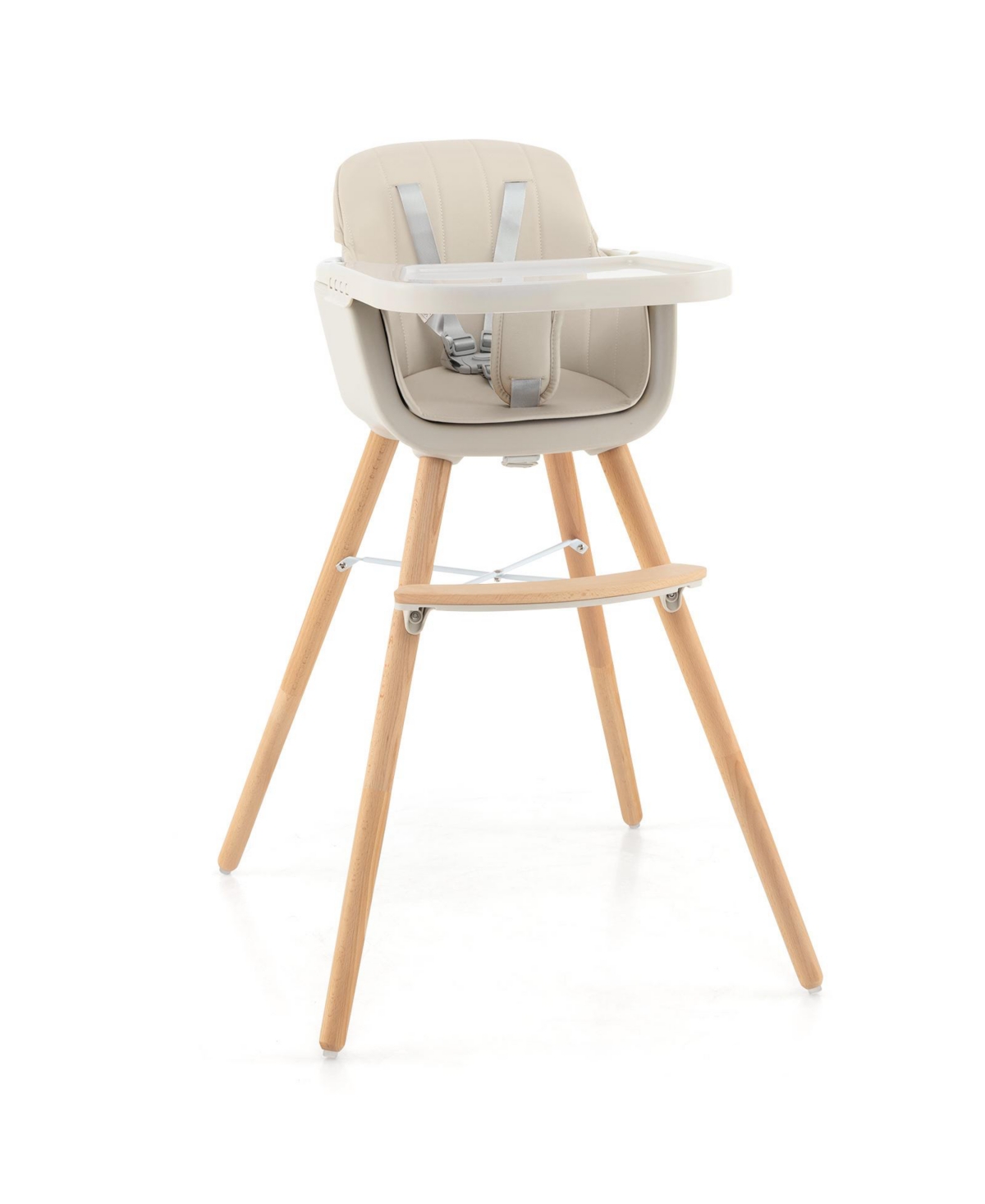 Click here for Gouun 3-in-1 Convertible Wooden High Chair with Cu... prices