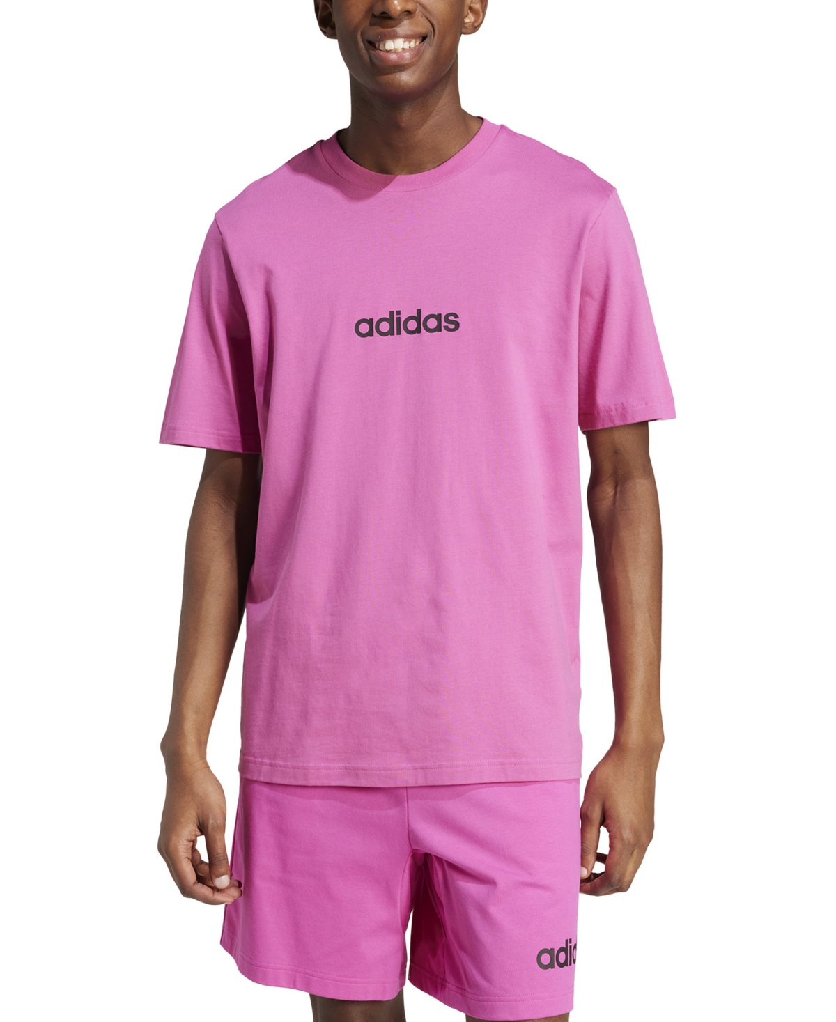 Click here for adidas Mens Essentials Regular-Fit Linear Logo Gra... prices