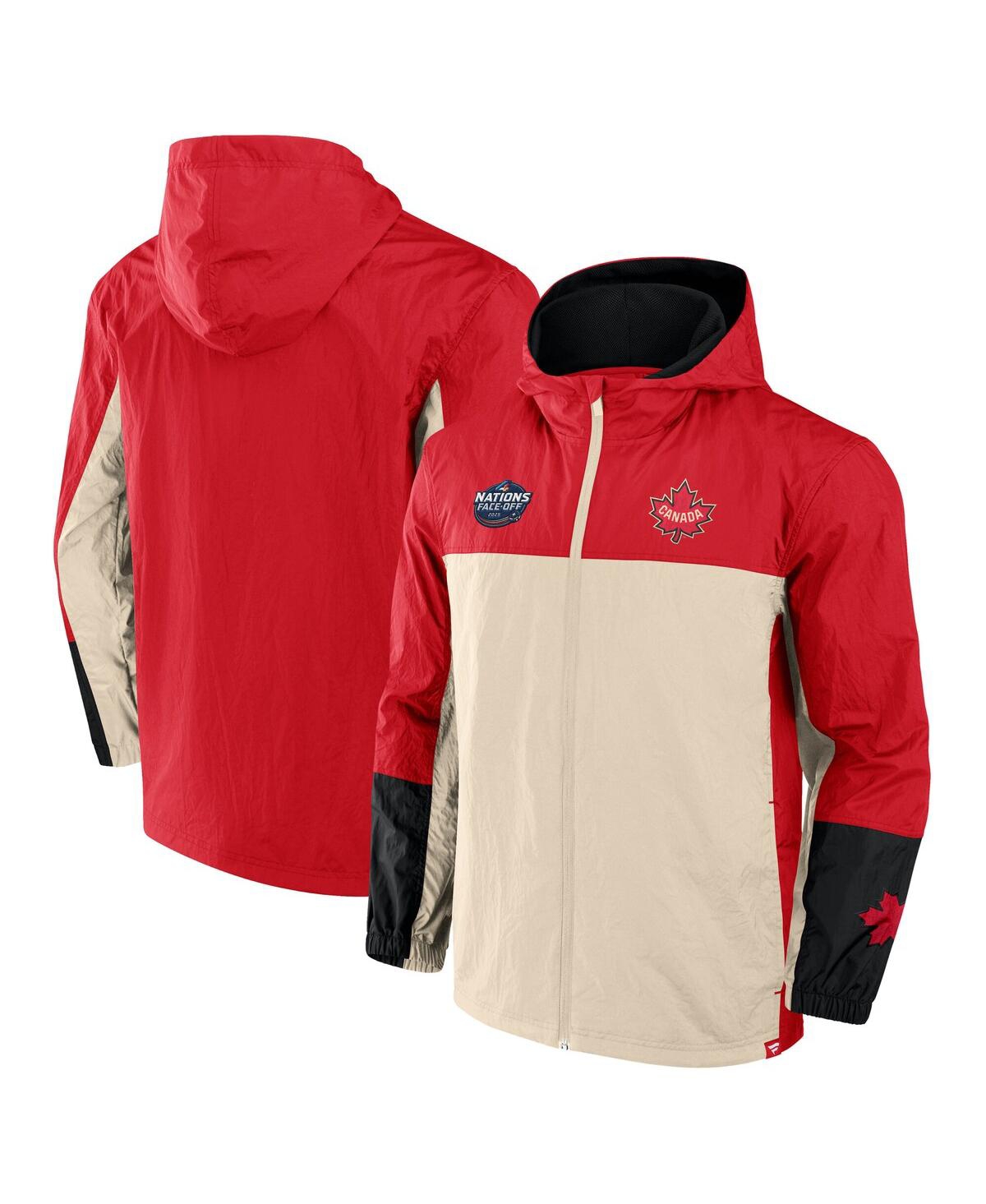 Click here for Fanatics Mens Athletic Red/Natural Canada 2025 4 N... prices