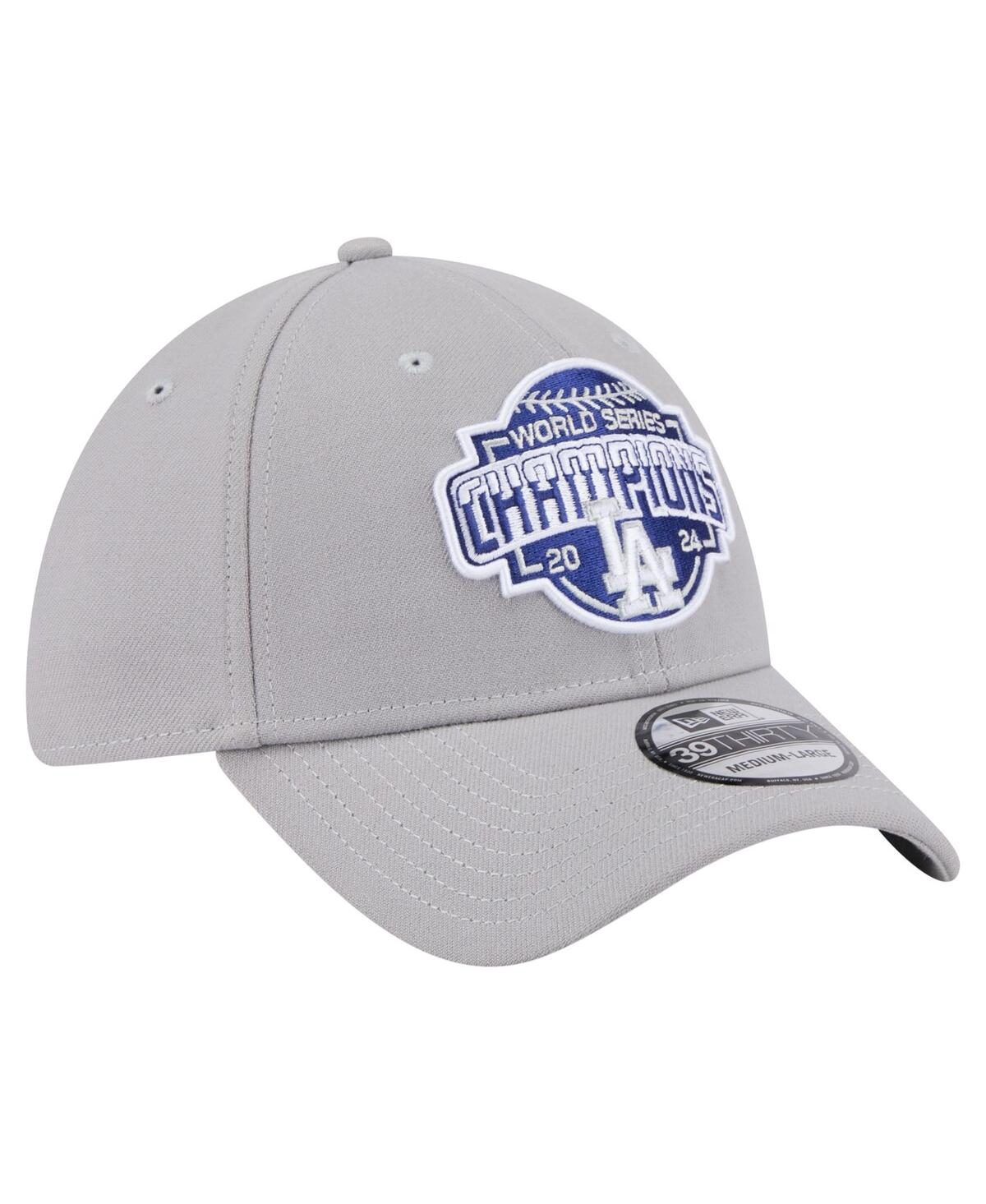 Click here for New Era Mens Gray Los Angeles Dodgers 2024 World S... prices
