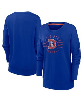 Nike Women's Royal Denver Broncos Rewind Playback Icon Performance ...