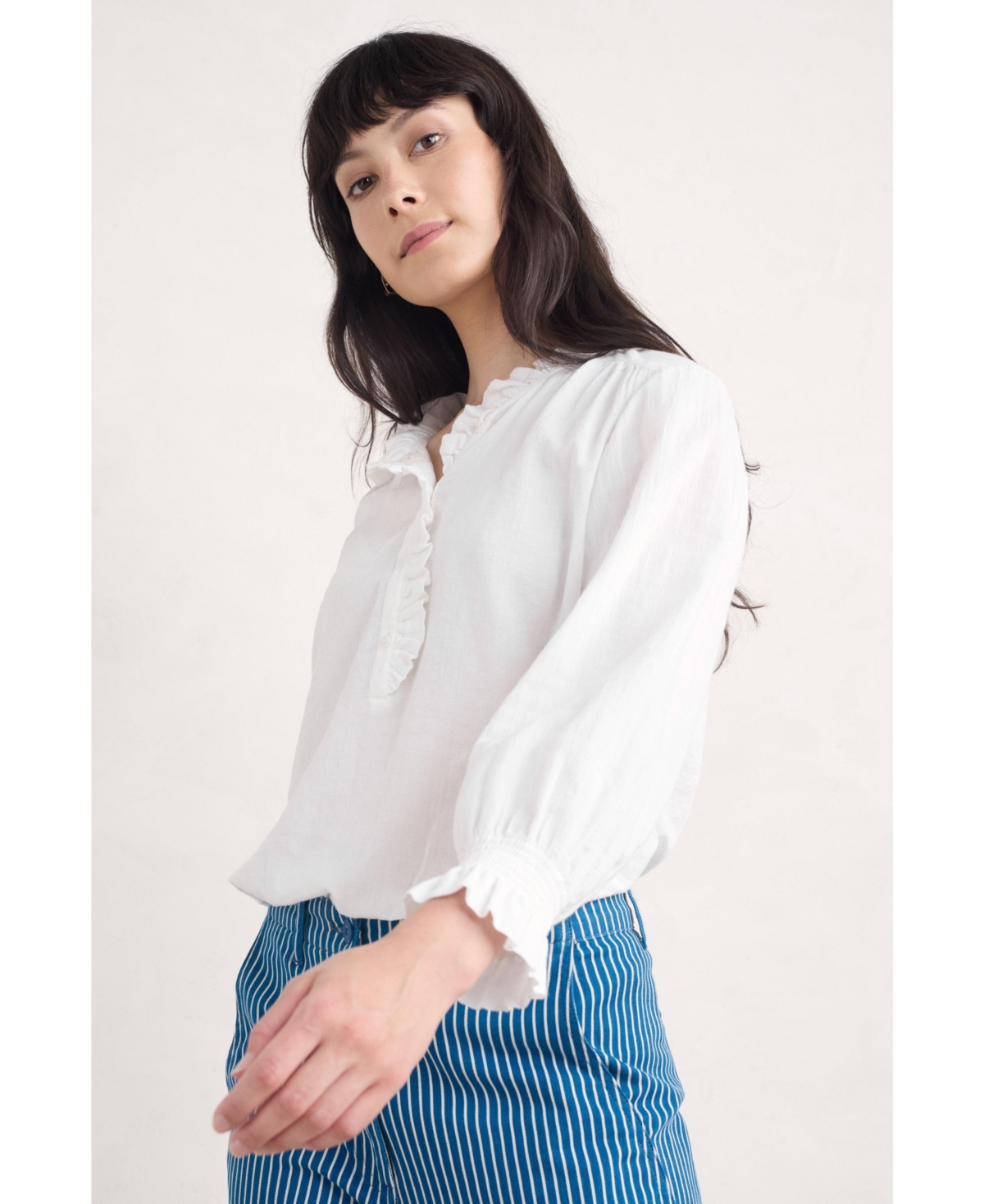 Click here for Seasalt Cornwall Womens Feather Star Top - Salt prices