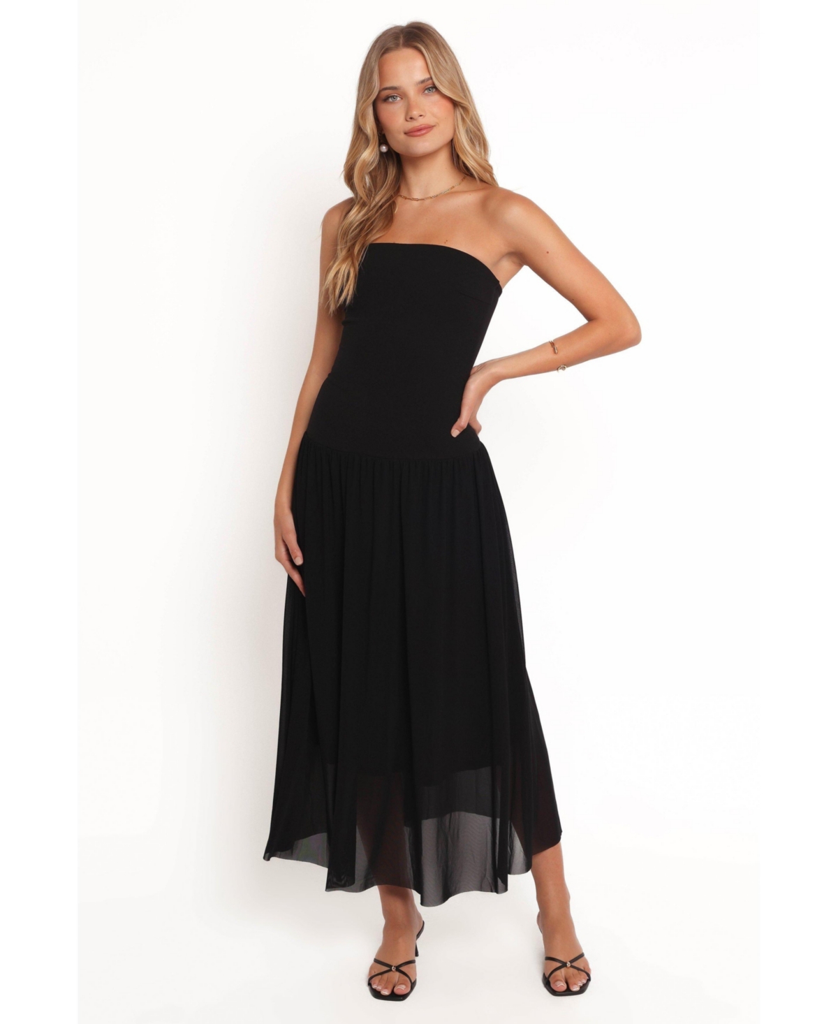 Click here for Petal and Pup Womens Caitie Midi Dress - Black prices