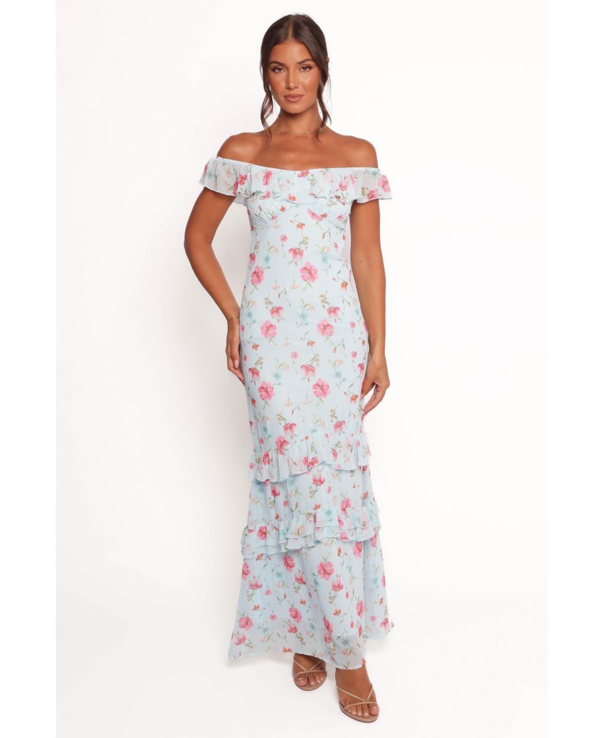 Click here for Petal and Pup Womens Irelynn Maxi Dress - Blue prices