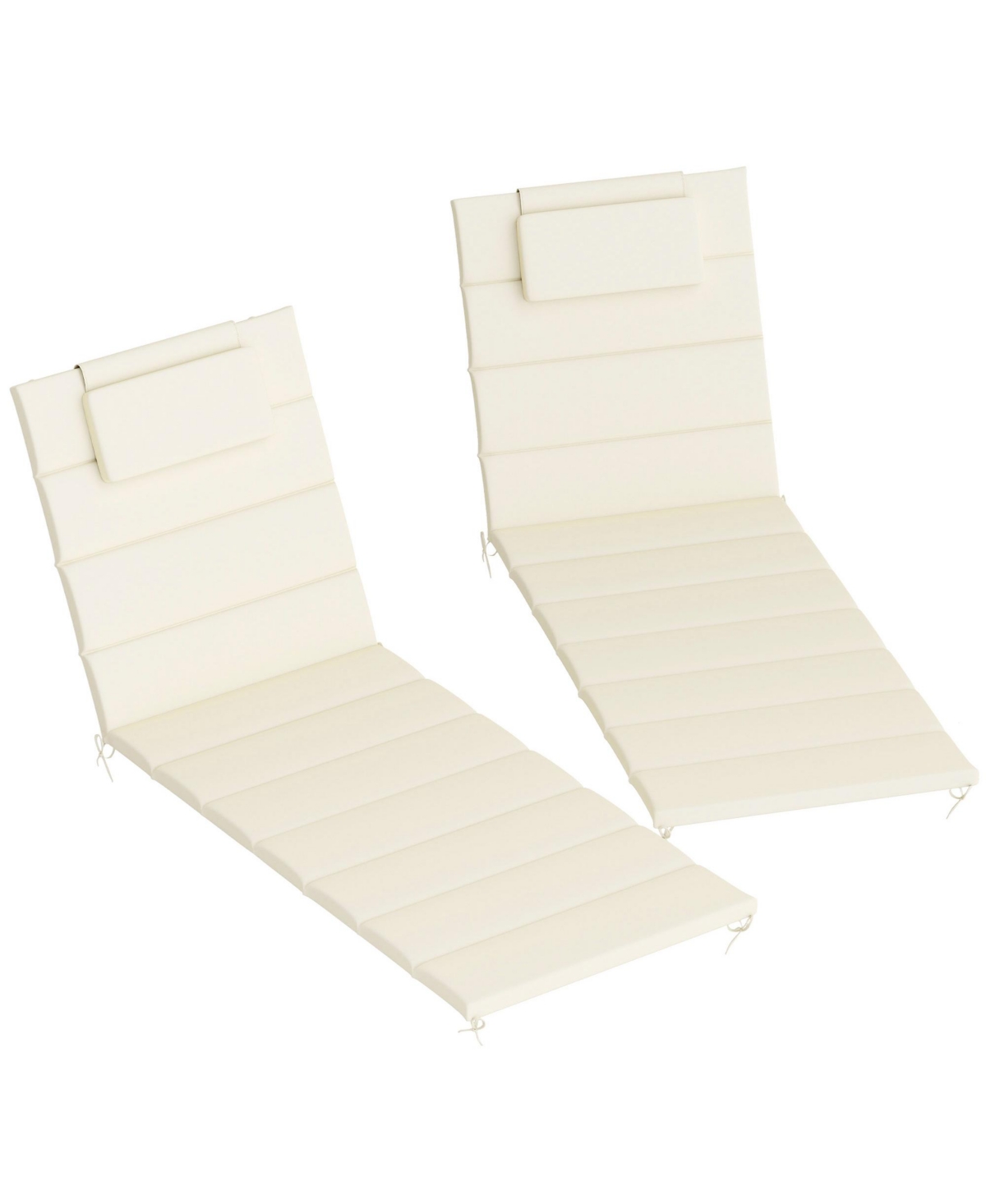 Click here for Outsunny 2pcs Olefin Chaise Lounge Chair Cushion... prices