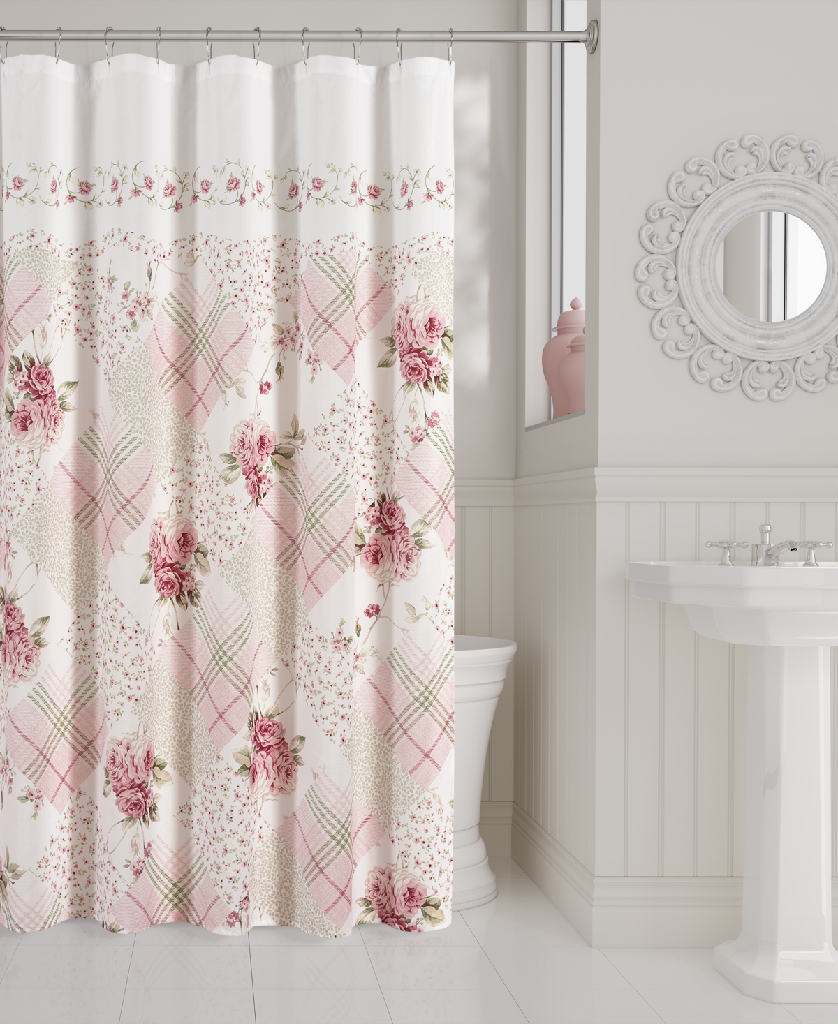 Click here for Royal Court Bungalow Shower Curtain  70 x 72 - Ros... prices
