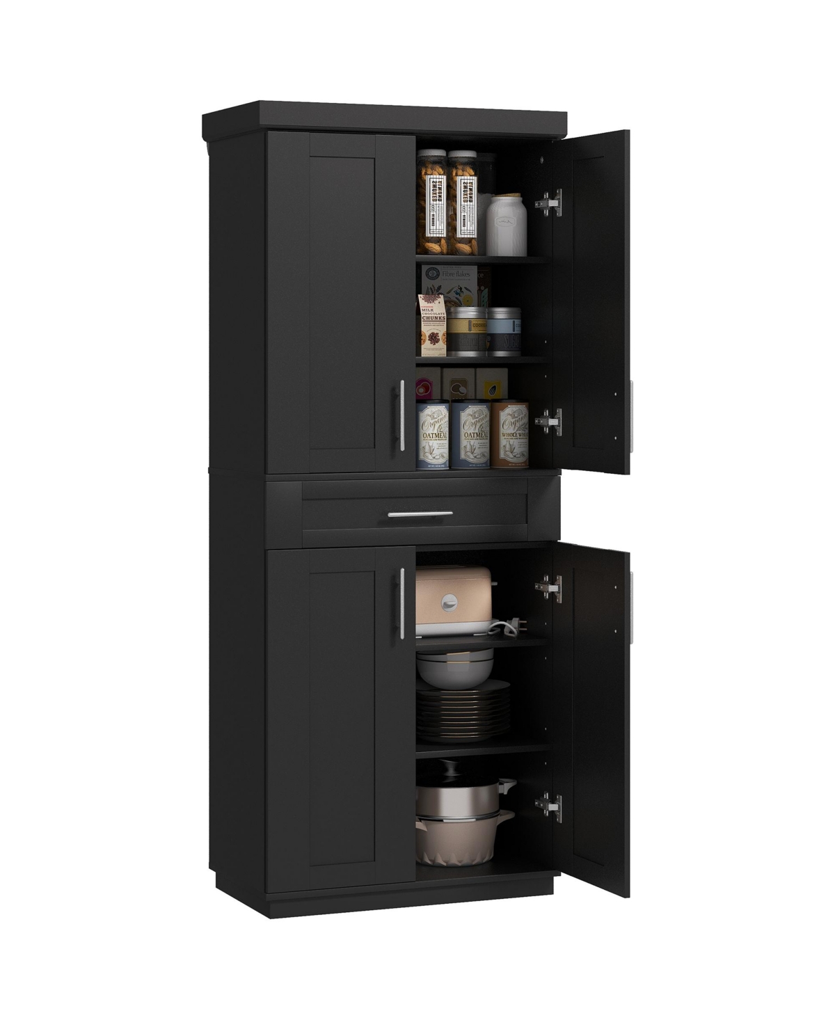 Click here for Homcom Kitchen Pantry with Doors and Drawer  Adjus... prices