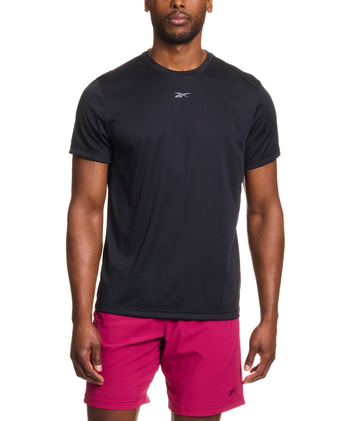 Click here for Reebok Mens Tech Regular-Fit Logo T-Shirt - Black prices