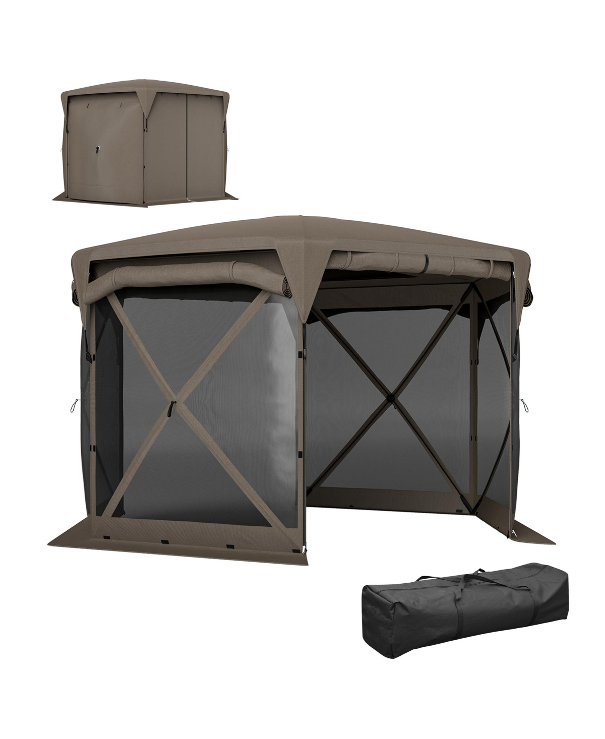 Click here for Outsunny 11ft Pop Up Gazebo Screen Tent with Remov... prices