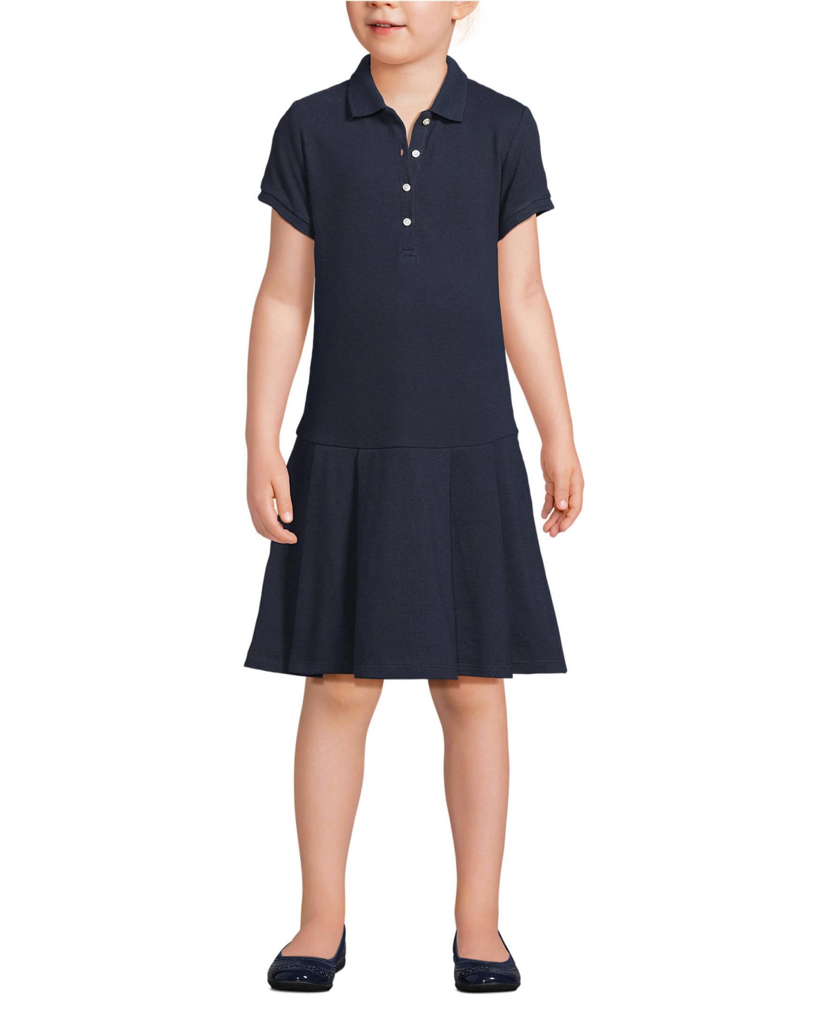 Click here for Lands End Little Girls Short Sleeve Mesh Pleated P... prices