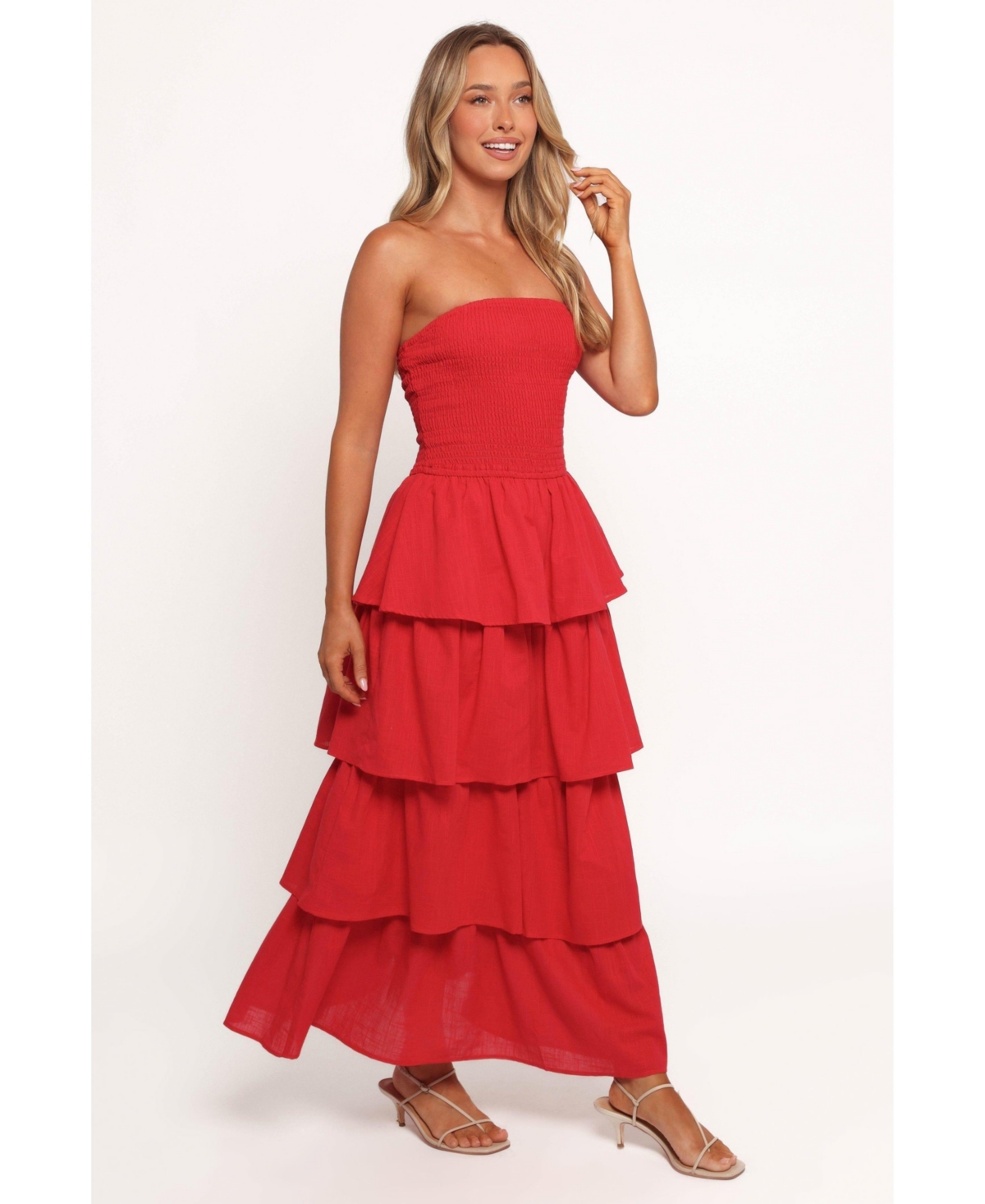 Click here for Petal and Pup Womens Arcadia Maxi Strapless Dress... prices