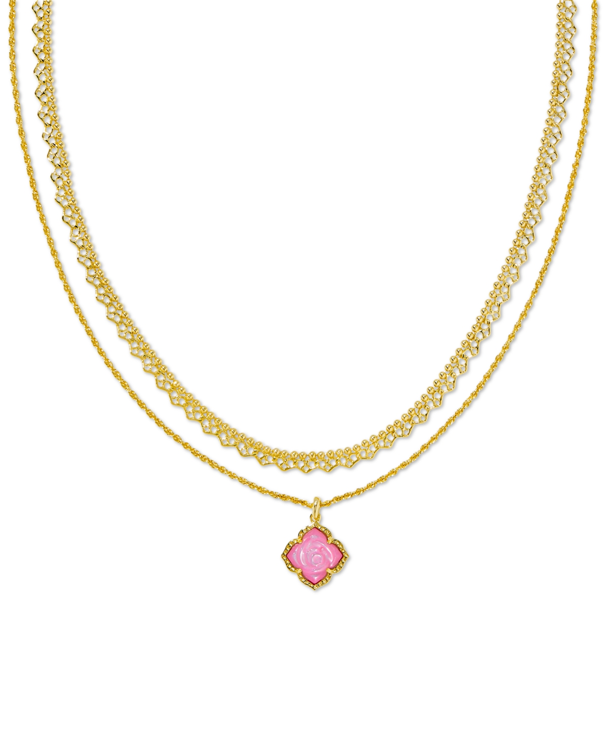 Click here for Kendra Scott Mother-of-Pearl Rose Convertible Laye... prices