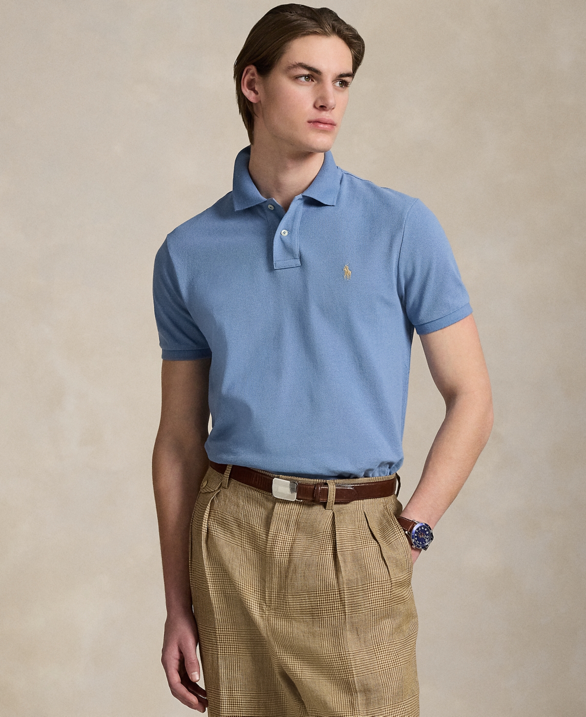 Click here for Polo Ralph Lauren Mens Cotton Custom Slim Fit Mesh... prices