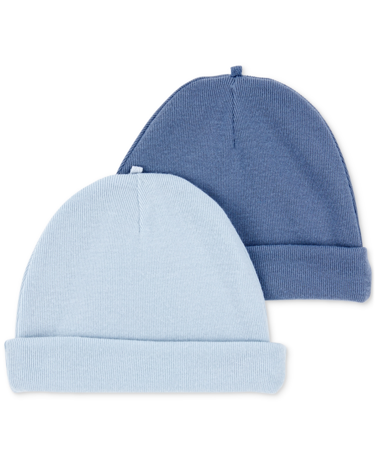 Click here for Carters Baby 2-Pk. Rolled-Cuff Caps - Blue prices