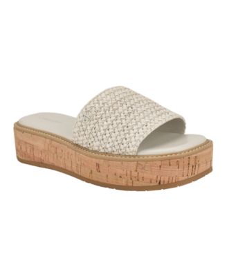 Calvin Klein Women's Arzelia Single Band Platform Slip-On Sandals - Macy's