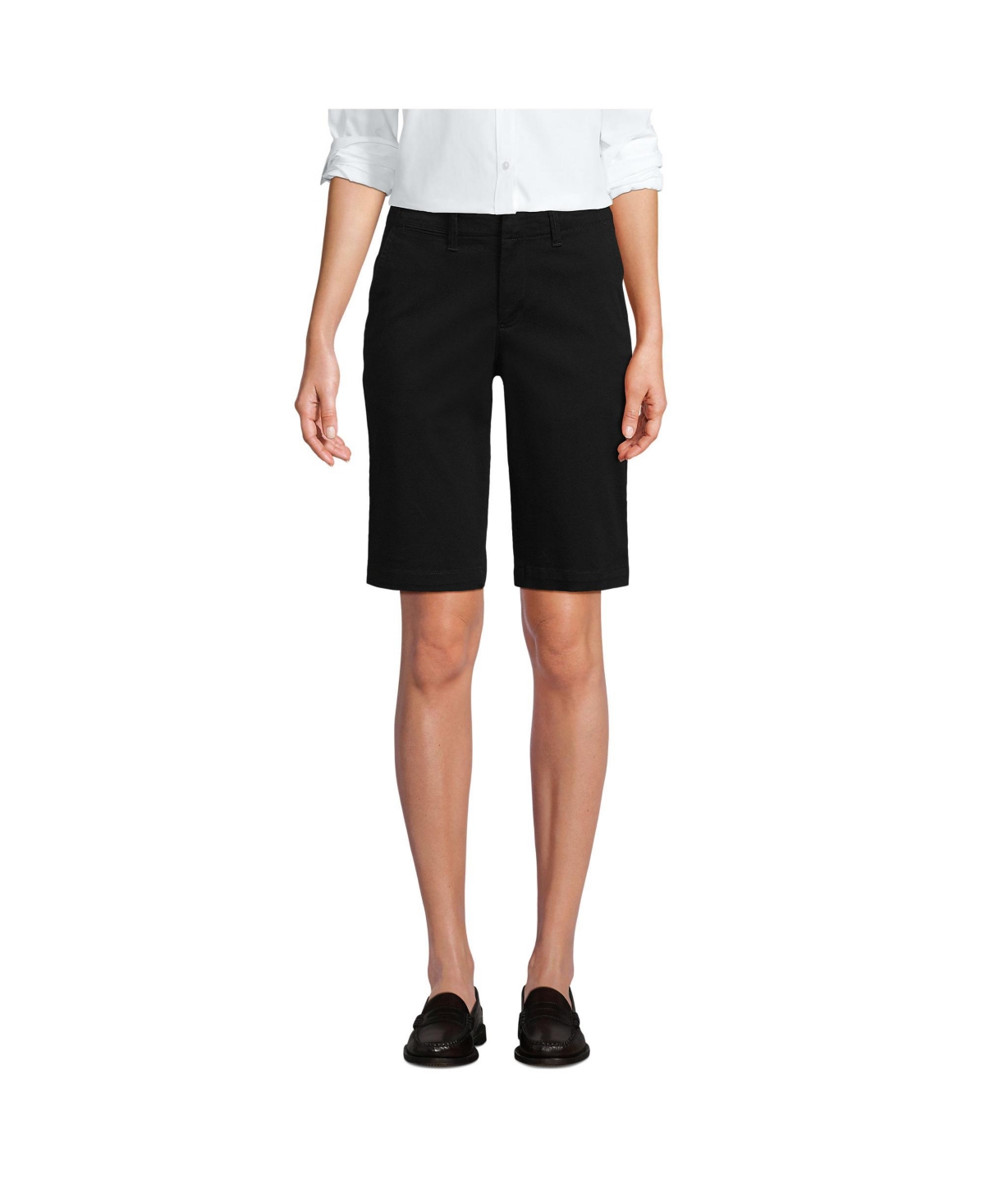 Click here for Lands End Womens Classic 12" Chino Shorts - B... prices