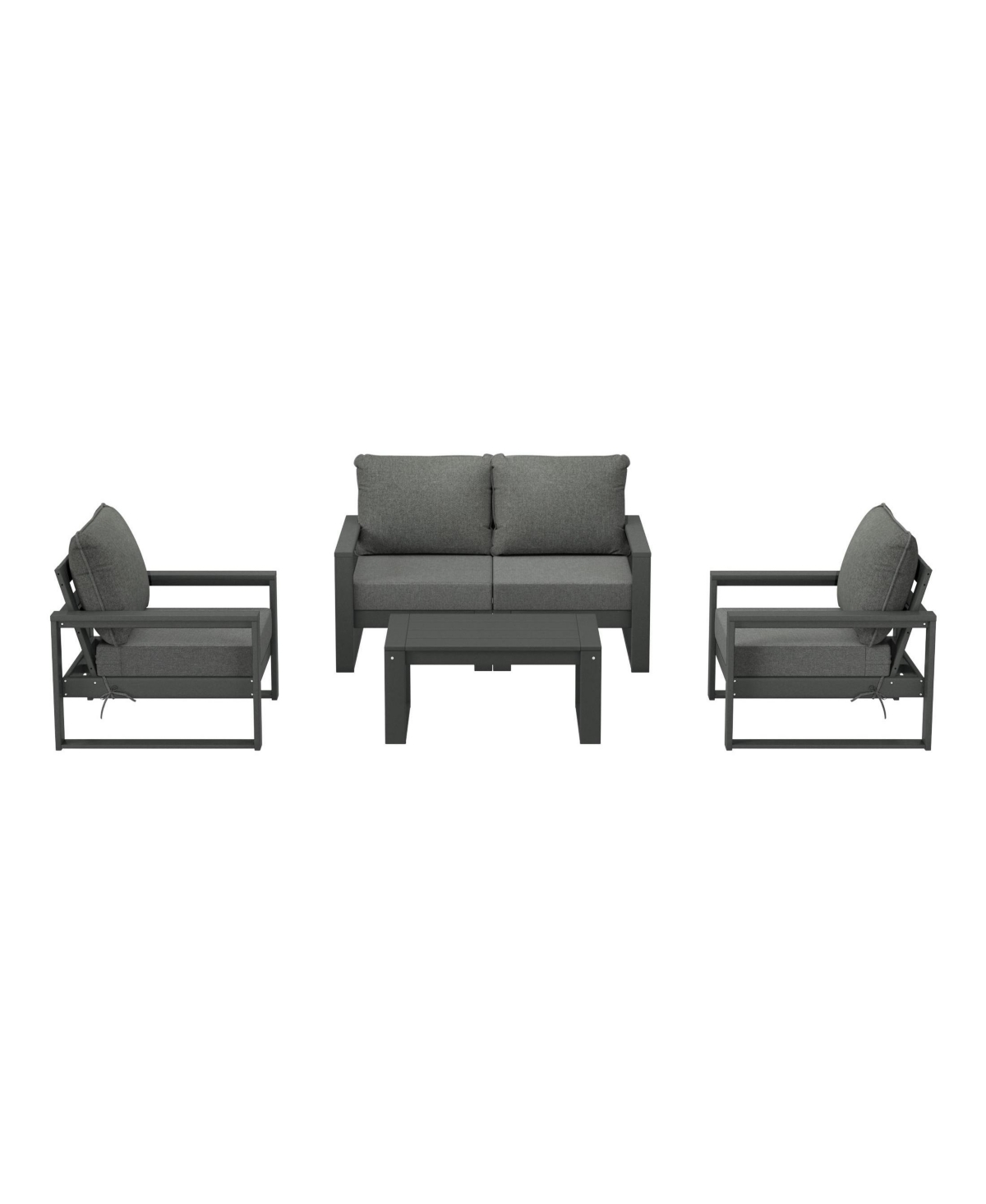Click here for 5-Piece Modern Hdpe Outdoor Patio Furniture Sofa C... prices