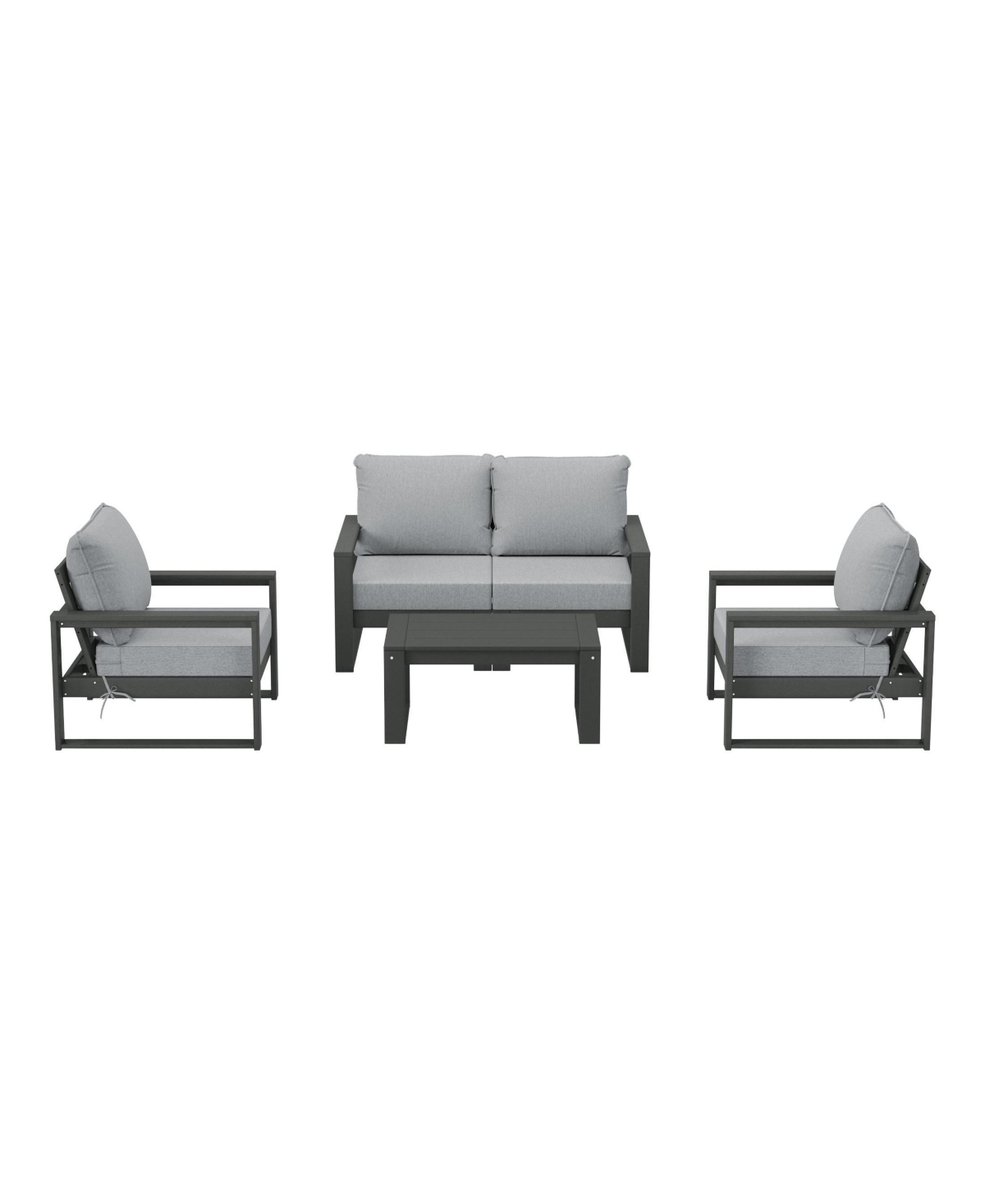 Click here for 5-Piece Modern Hdpe Outdoor Patio Furniture Sofa C... prices