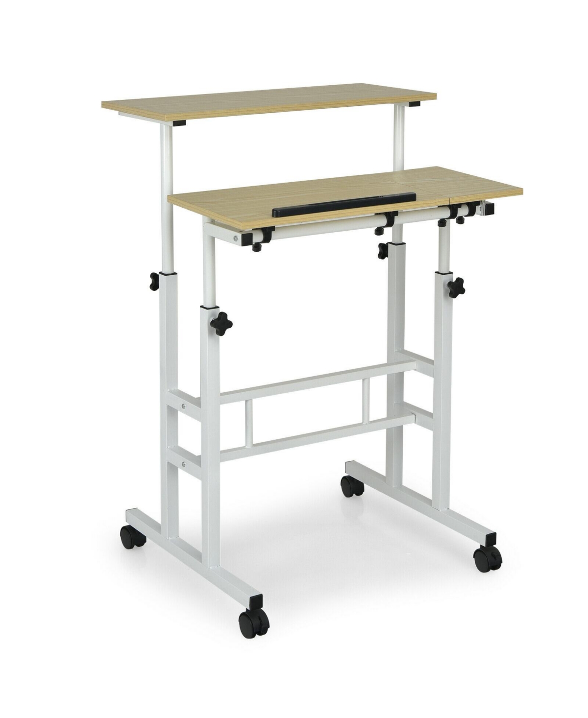 Click here for Mobile Standing up Desk Adjustable Computer Desk T... prices