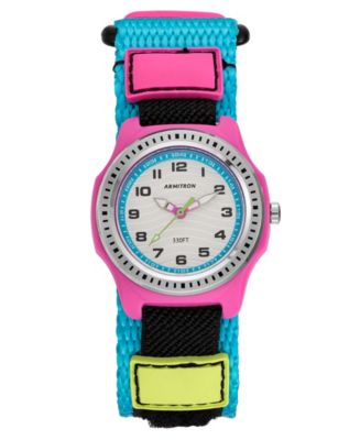 Armitron Kid's Quartz Strap N' Go Multi Watch, 32mm - Macy's