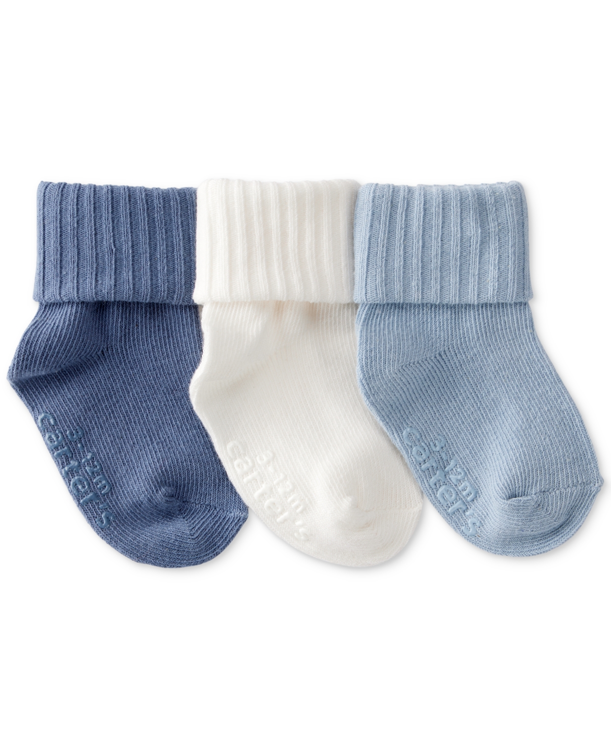 Click here for Carters Baby Boys 3-Pk. Gripper Socks - Blue prices