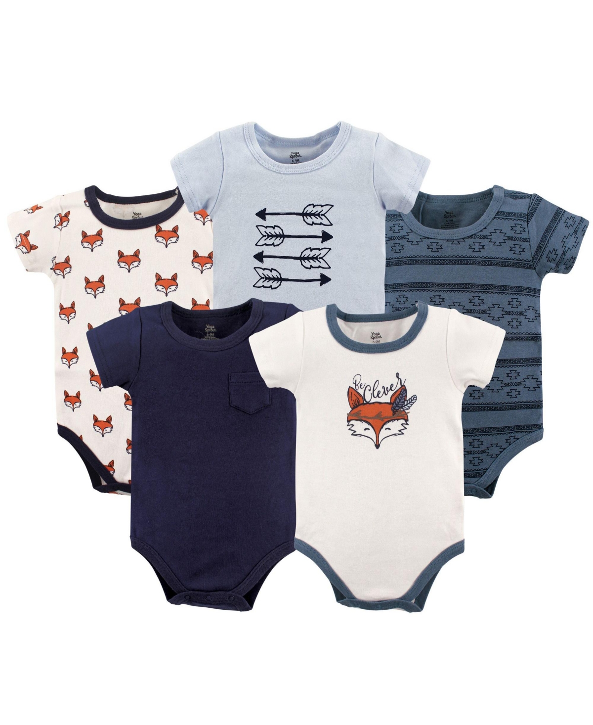 Click here for Yoga Sprout Baby Boys Soft Cotton Bodysuit - Be cl... prices
