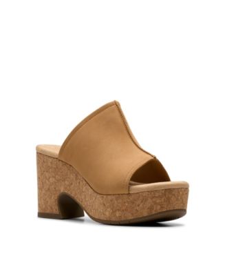 Clarks Collection Women's Nerisa Vine Wedge Sandals - Macy's